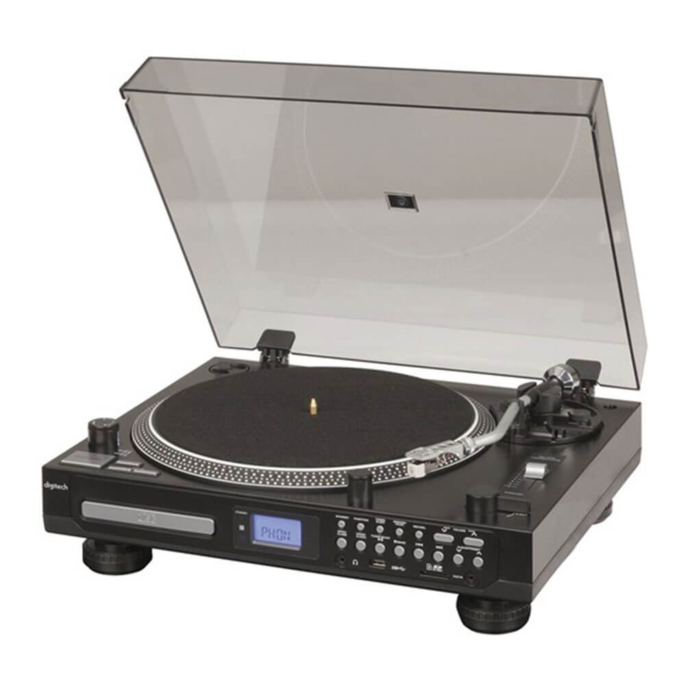 Turntable Record Player with CD Deck Player & USB/SD Playback - His Gifts